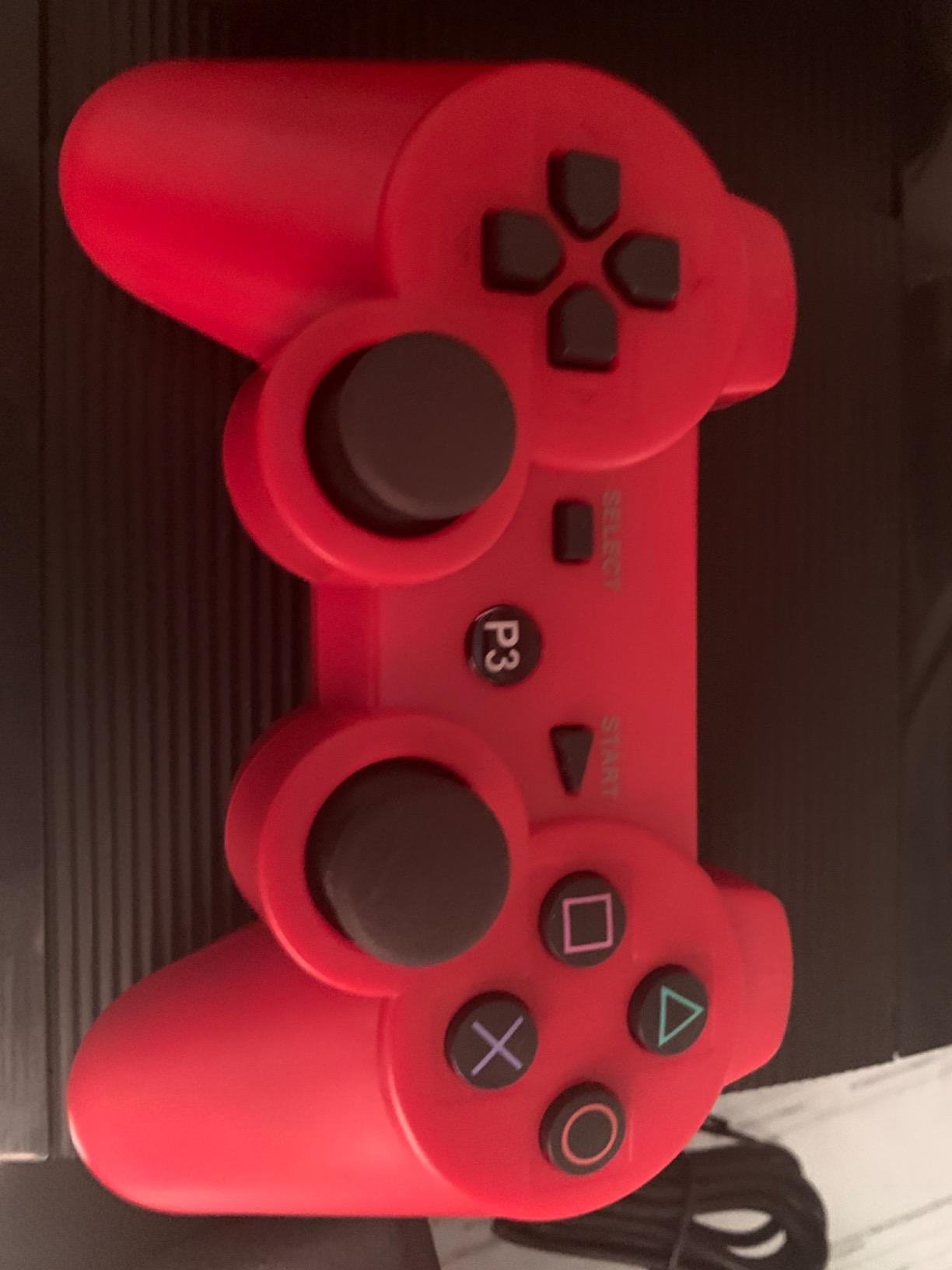 PS3 Mando Control Genérico Compatible Con PlayStation 3 (Rojo) : Amazon ...