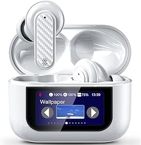 Amazon.com: ARMLULU Smart Touch Screen Earbuds, Powerful Bluetooth Ear ...