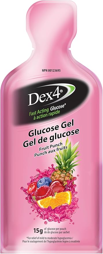 Dex4 Glucose Gel Packs - Fruit Punch, 6 Pack : Amazon.ca: Health ...