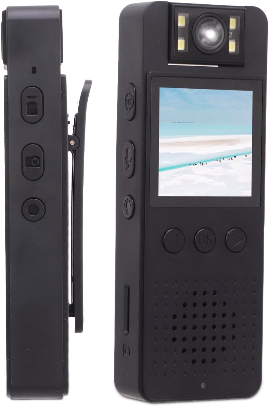 Mini Body Camera Video Recorder, Small Worn Camera Police Body Cam with ...