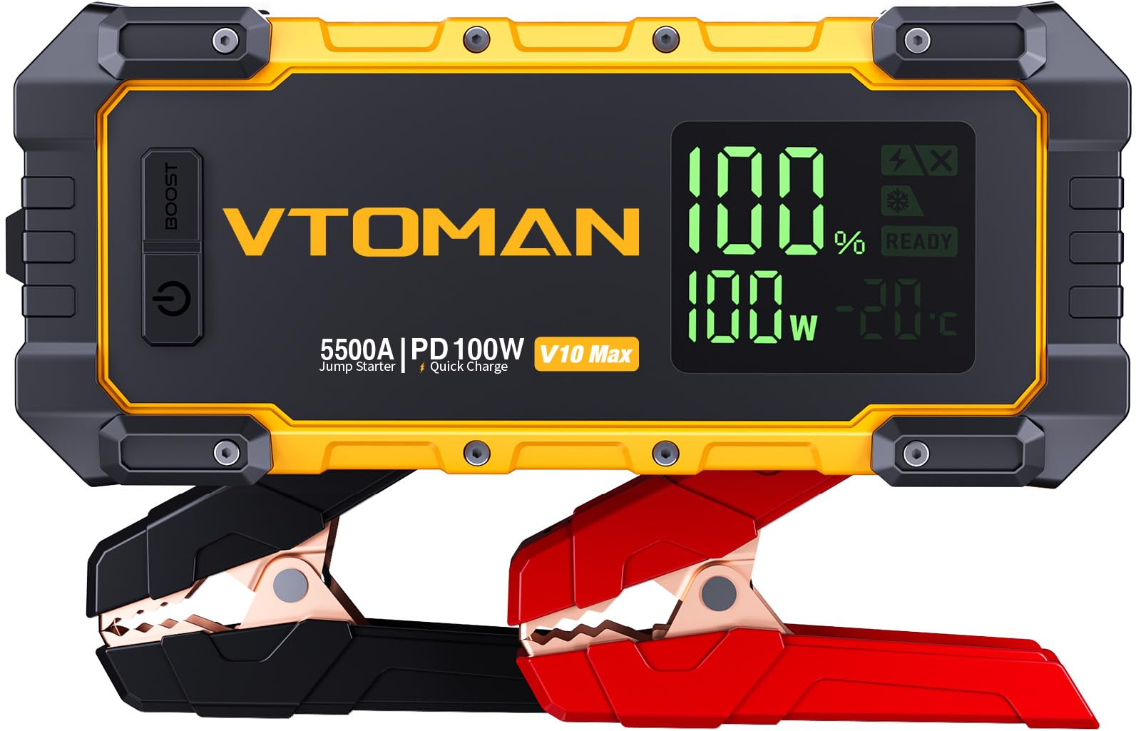 Snapklik.com : VTOMAN V10 Max Jump Starter 5500A Car Starter 100W Two ...