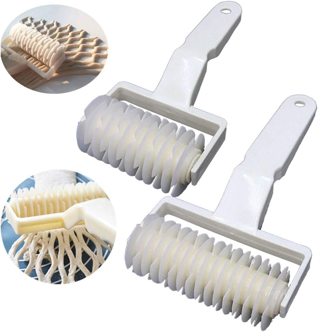 Wenxiaw Gitter Teigroller Gitterroller Teig Gebäck Rollenschneider ...