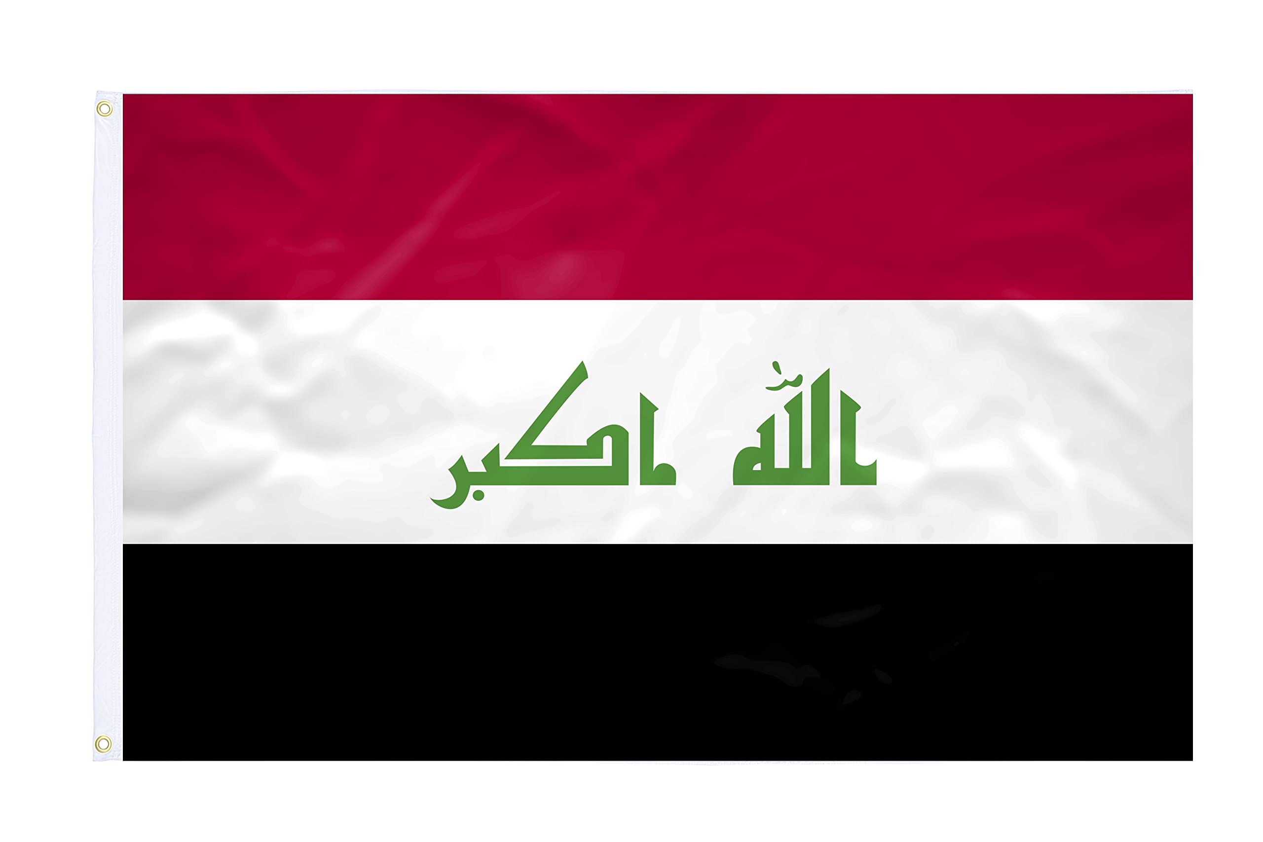 Iraq Flag – 90 x 150 cm – Reinforced Fabric – Durable Stitching ...