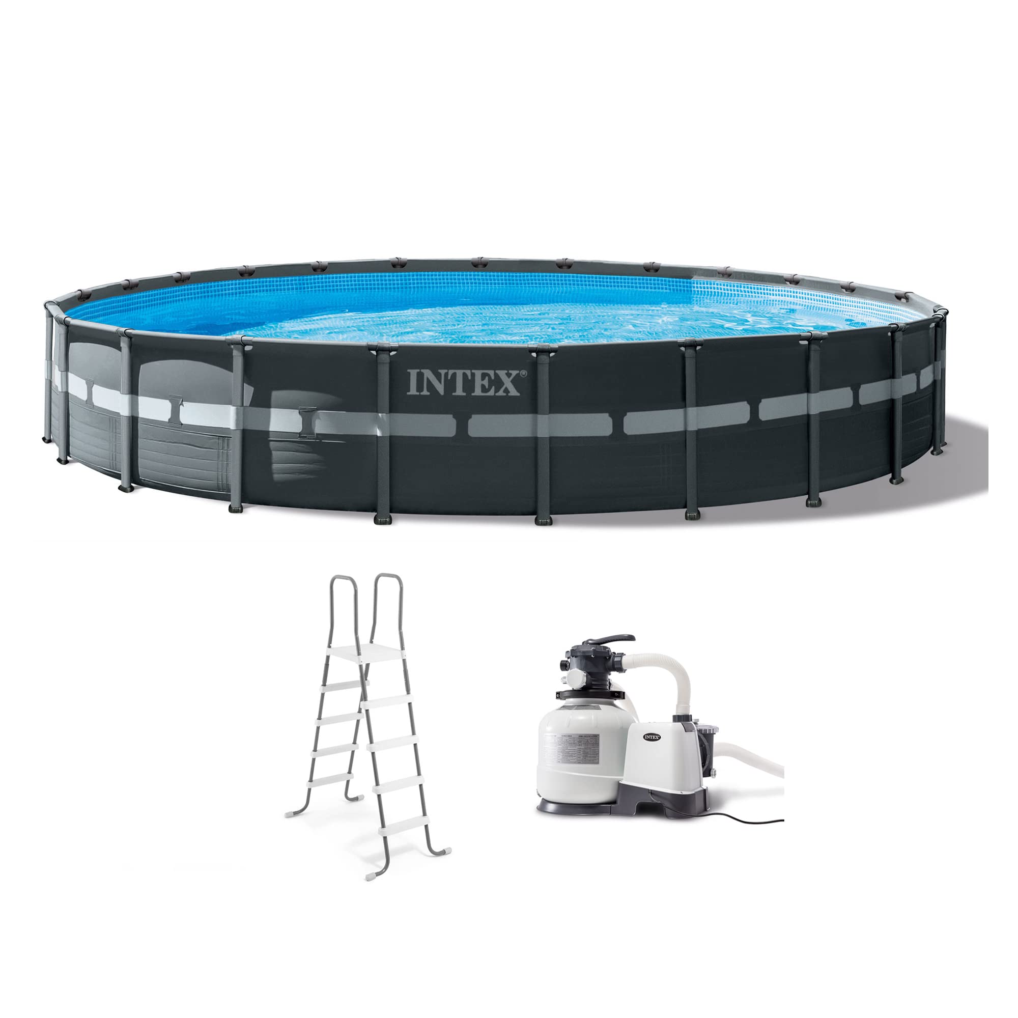 Amazon.com: Intex Ultra XTR Deluxe Above Ground Swimming Pool Set ...