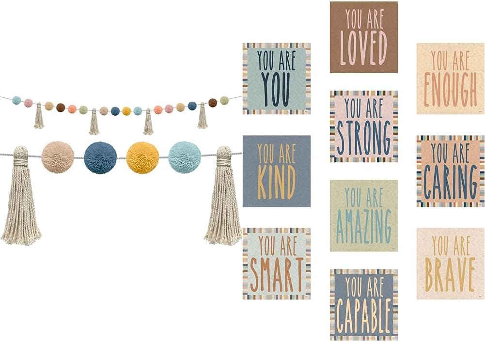 Amazon.com: Teacher Created Resources Everyone is Welcome Pom-Poms and ...