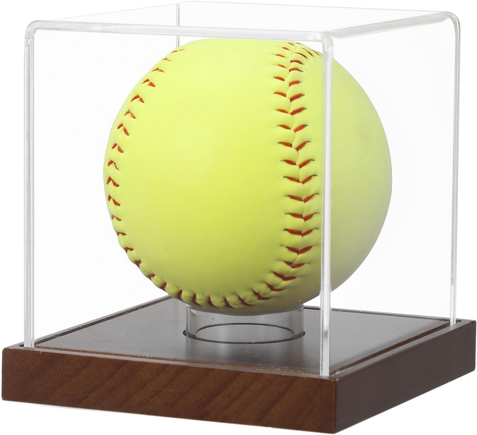 Amazon.com: Arcylic Softball Display Case Baseball Display Case Stand ...