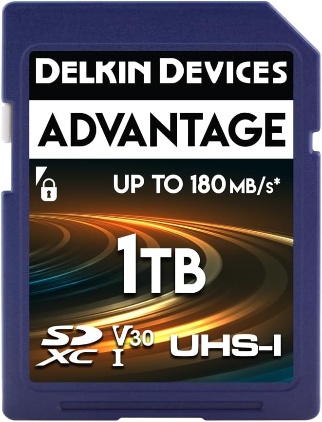 Amazon.com: Delkin Devices 1TB Advantage SDXC Memory Card UHS-I - Up to ...