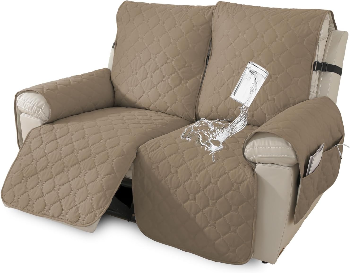 Amazon.com: Folifoss 100% Waterproof Non-Slip Recliner Sofa Slipcover ...