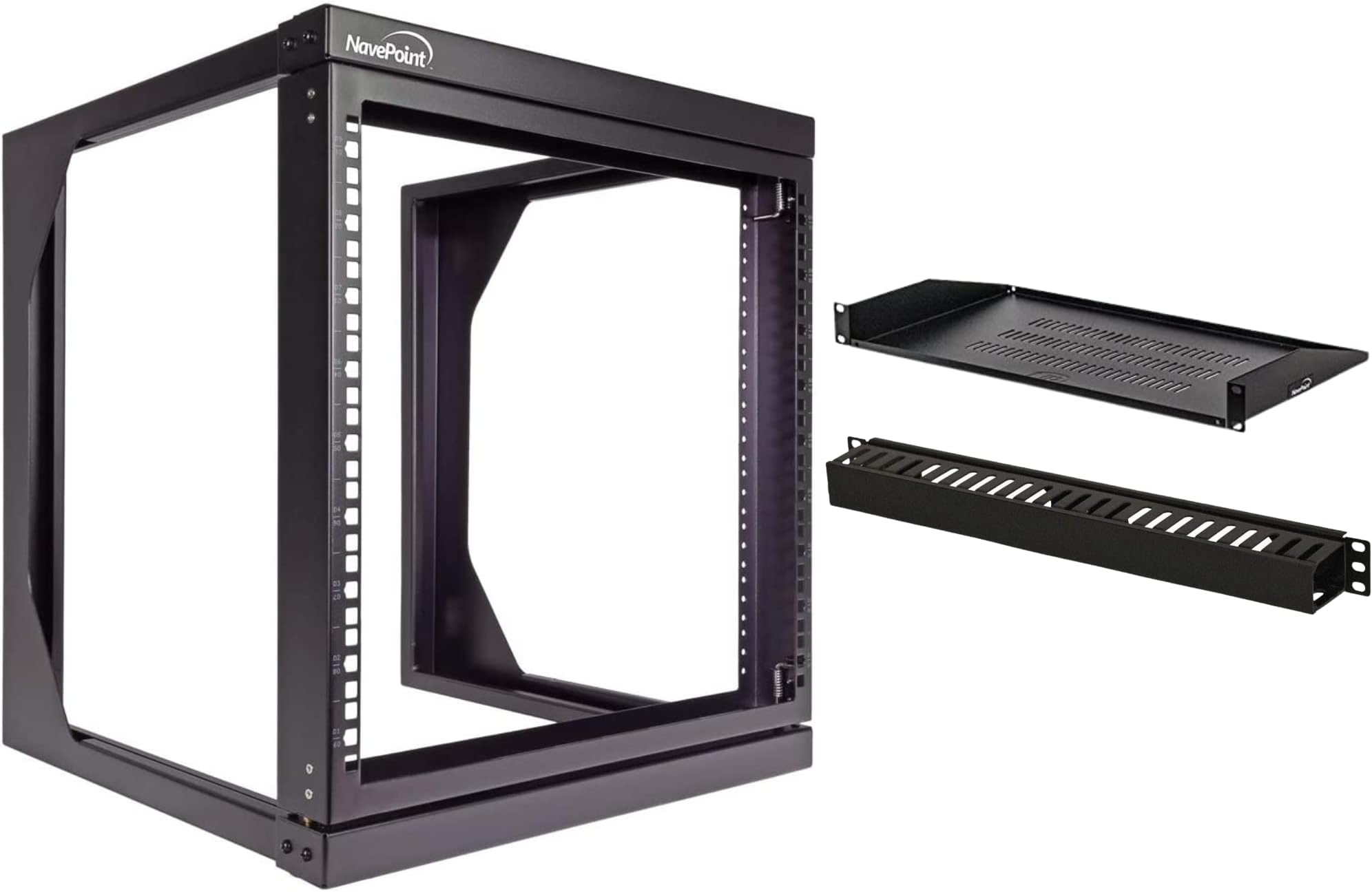 Amazon.com: NavePoint 9U Open-Frame Server Rack for 19" IT Network ...