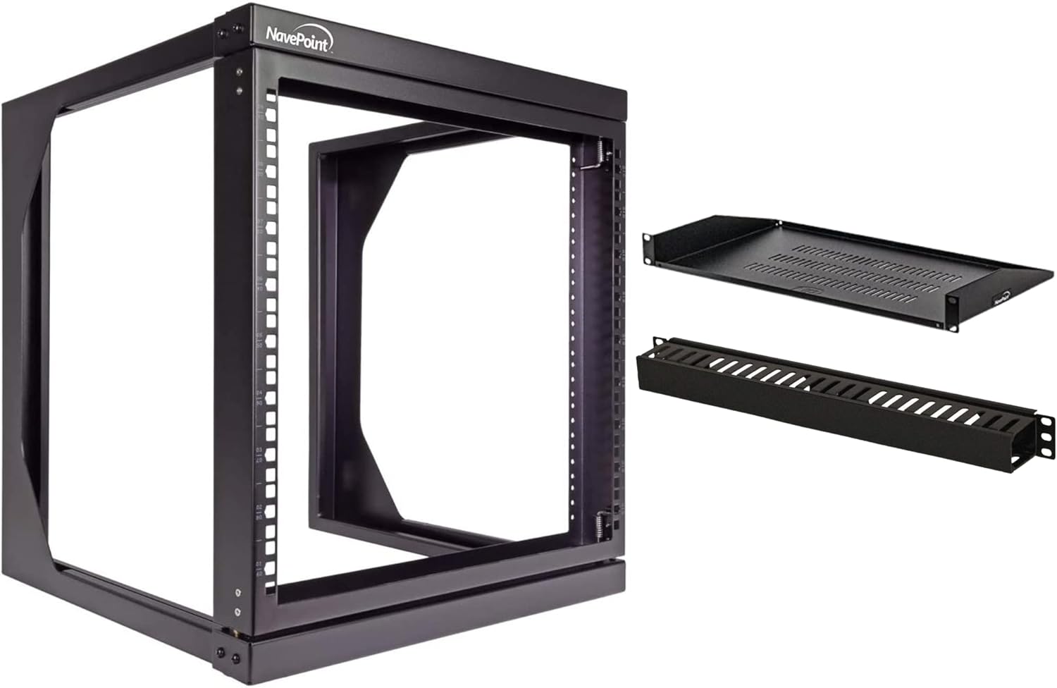 Amazon.com: NavePoint 9U Open-Frame Server Rack for 19" IT Network ...