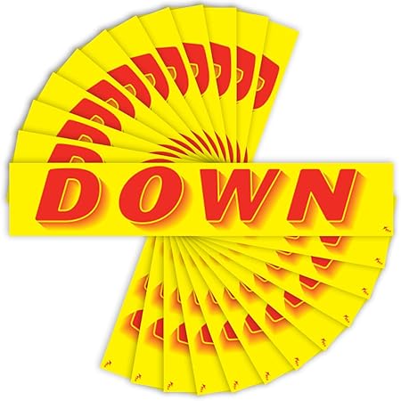 Amazon.com: Versa Tags Dealership Stickers 12 Pack of Down Stickers Car ...