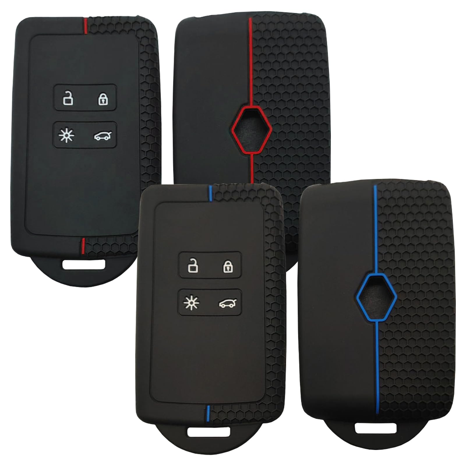 Car Key Cover,2pcs Silicone Key Cover Case Car Remote Control Key Cover ...