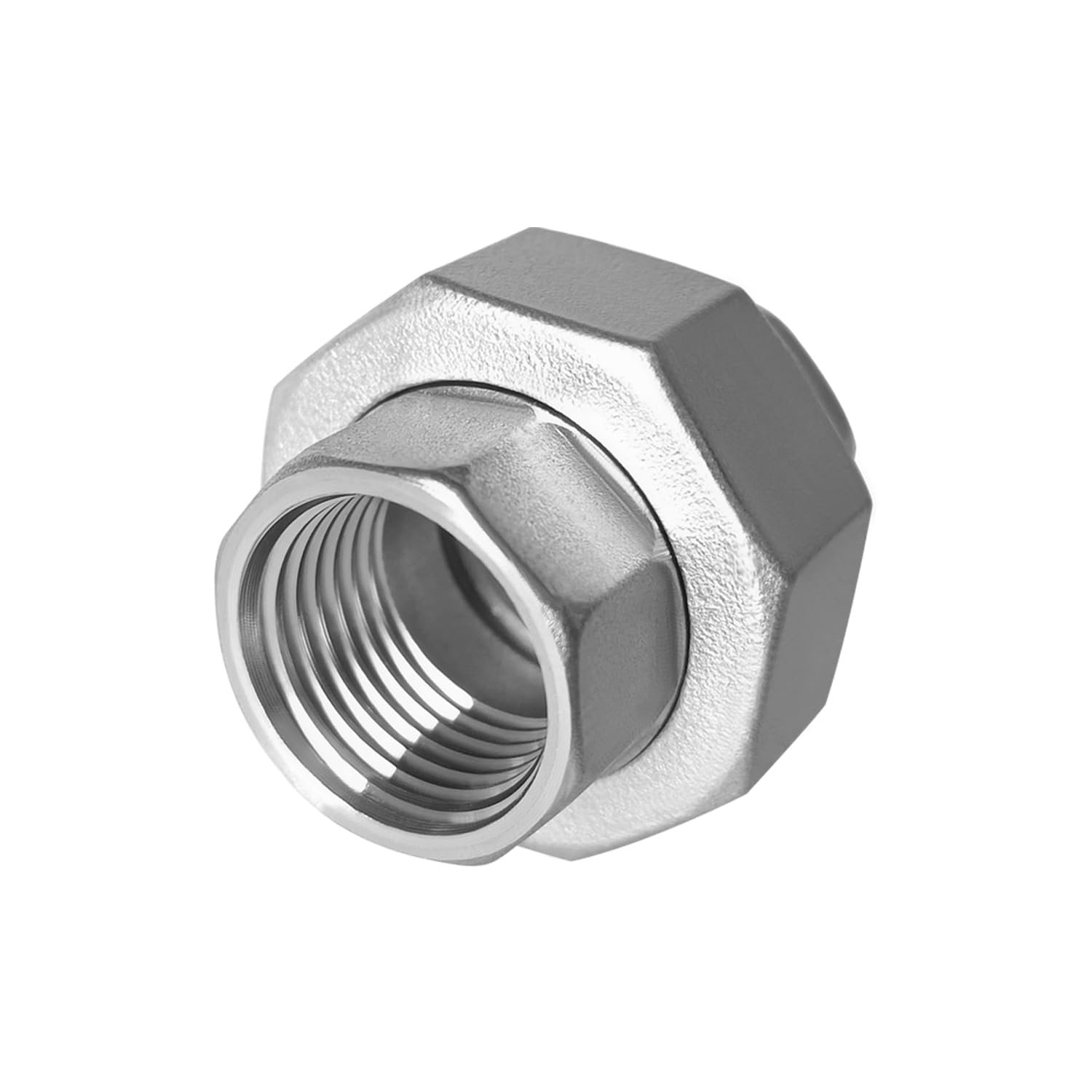 Snapklik.com : 304 Stainless Steel Union 1/2" NPT Female Thread Cast ...