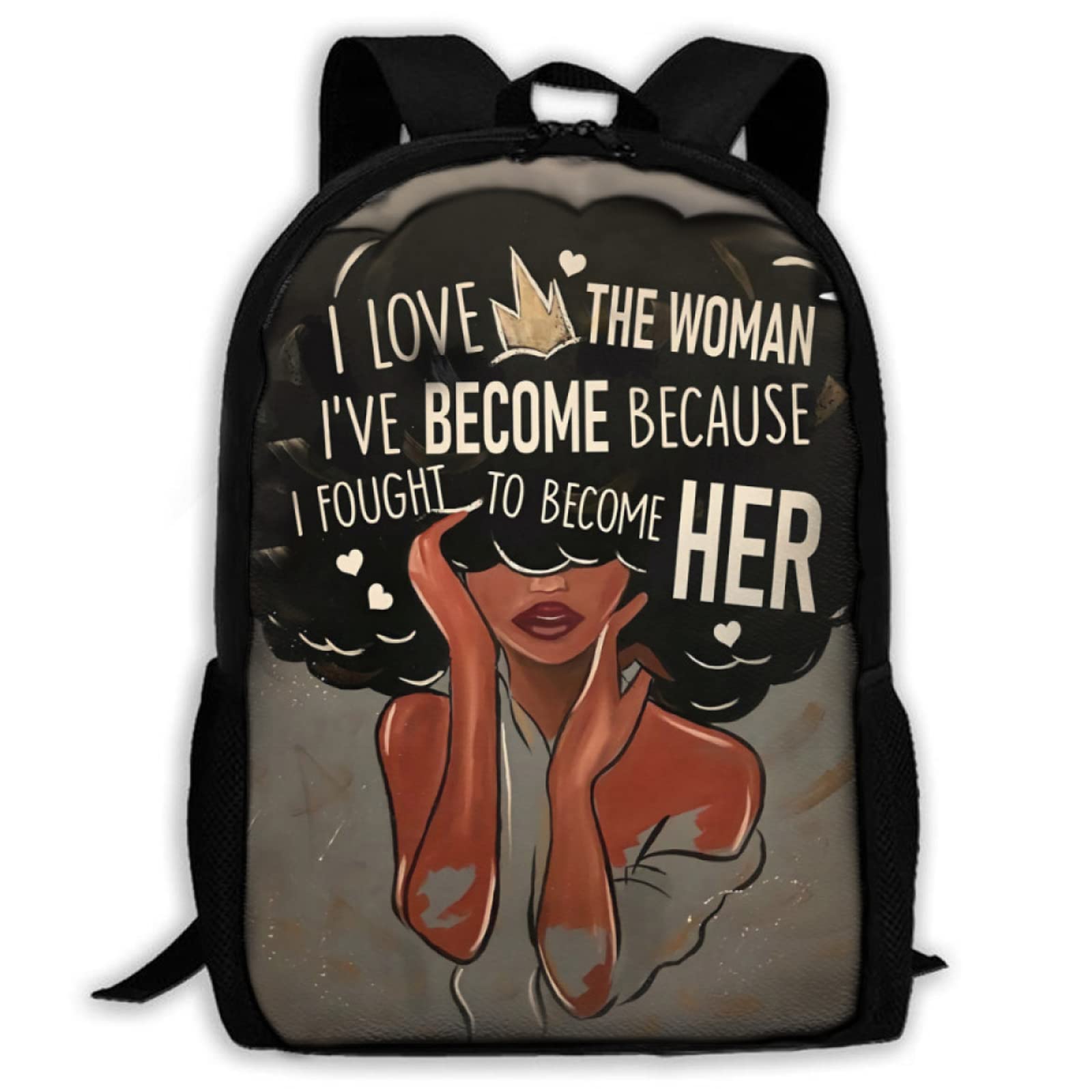 Amazon.com: Black Women Backpack, African American Laptop Backpack for ...