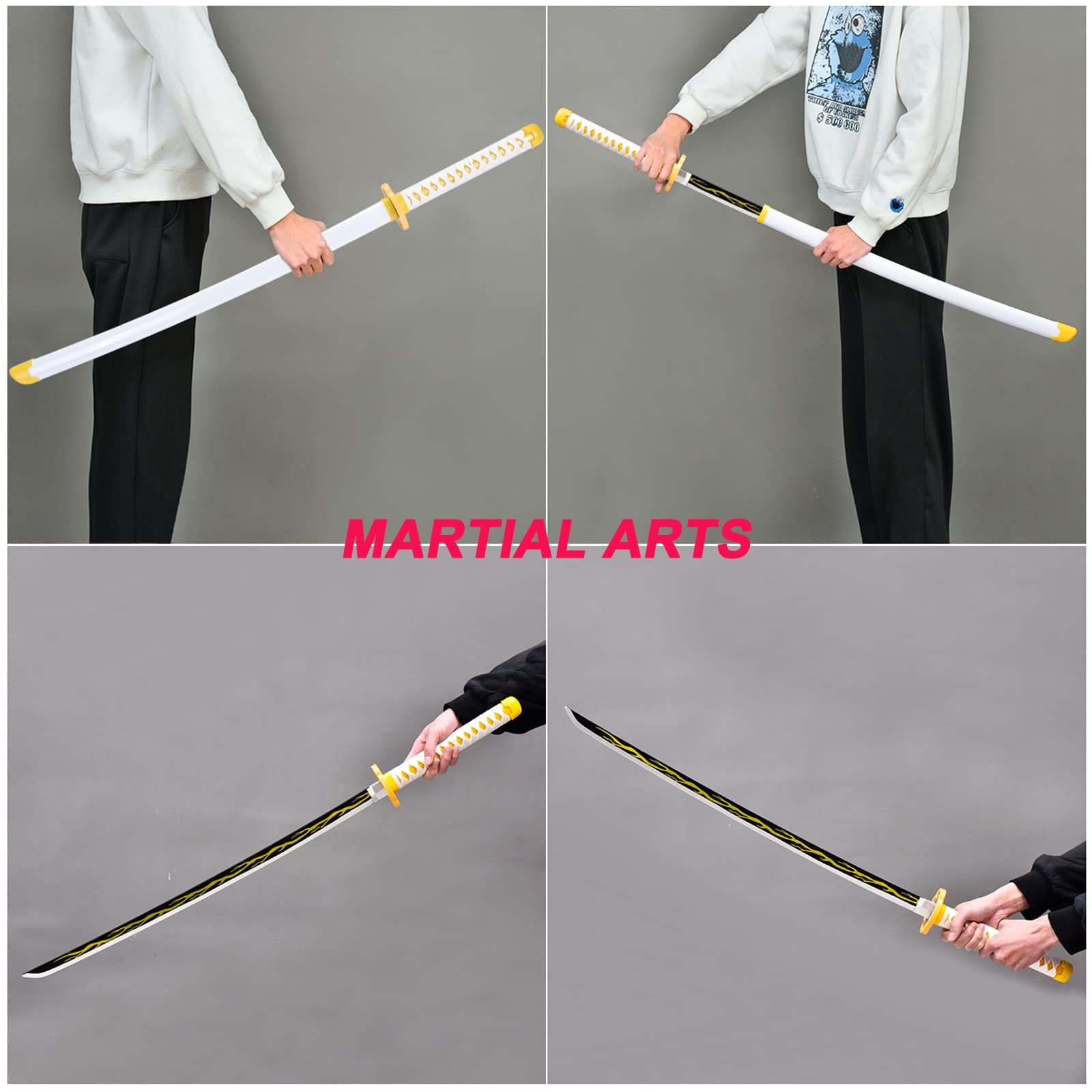 Demon Slayer Sword Anime Swords 41inch - Bamboo Blade Samurai Katana ...