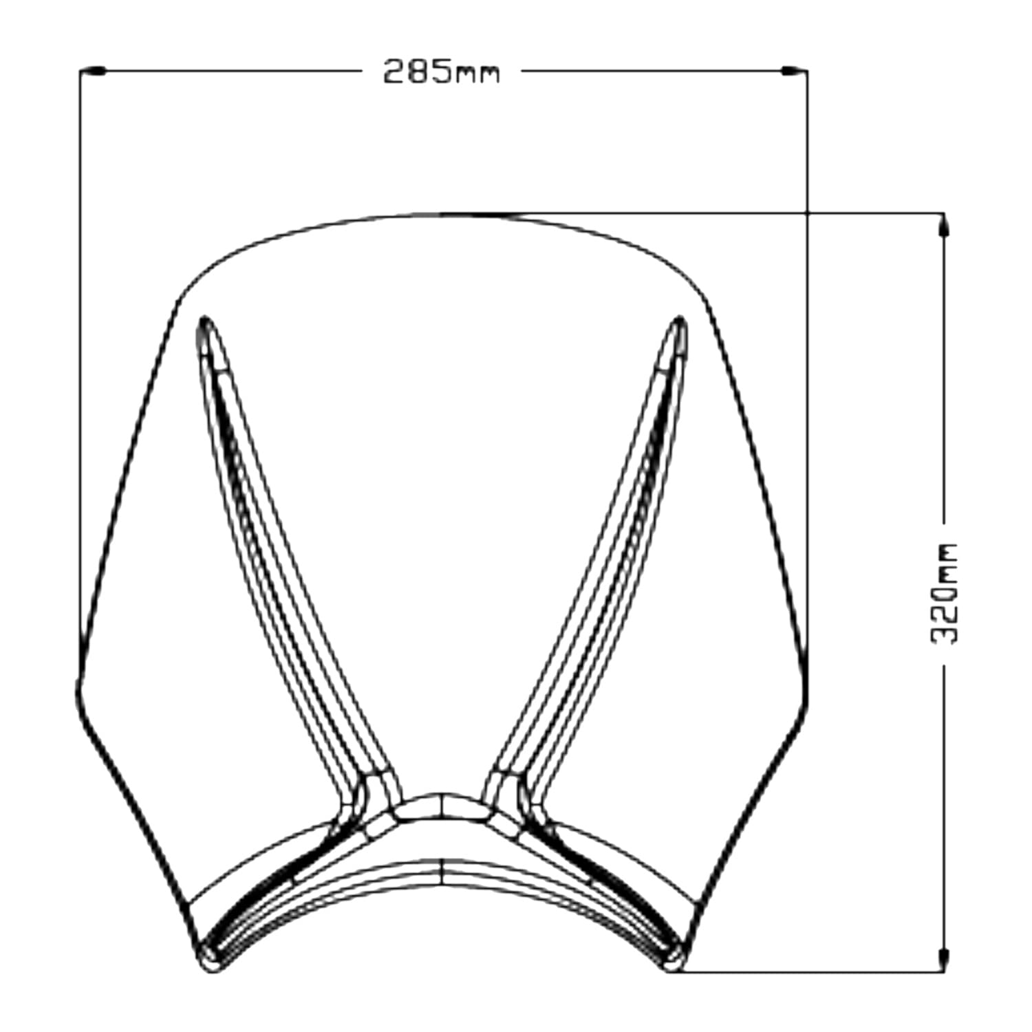 Snapklik.com : WINDSHIELDS N.G.SPORT TRIUMPH TRIDENT 660 21