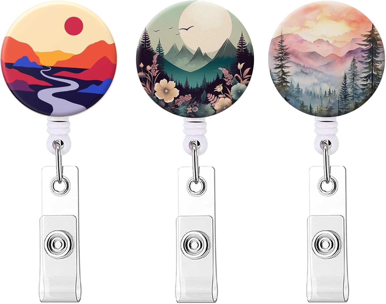 Amazon.com : Afusftoz Badge Holder Retractable Cute Name Decorative ...