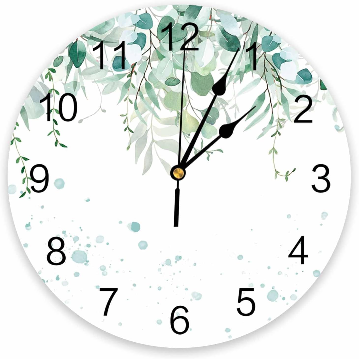 Amazon.com: All Like Silent Non-Ticking Wall Clock 10 Inch, Green ...