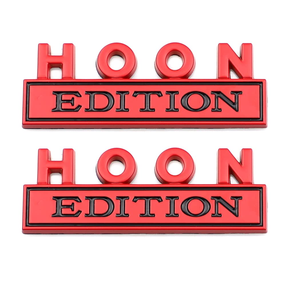 Snapklik.com : 2 Pcs Hoon Edition Emblem Car Side Rear Front Hood Trunk ...