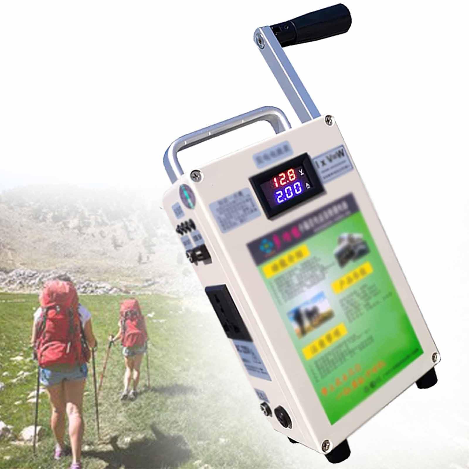 Amazon.com: Portable Electric Crank Generator,Portable Manual Power ...