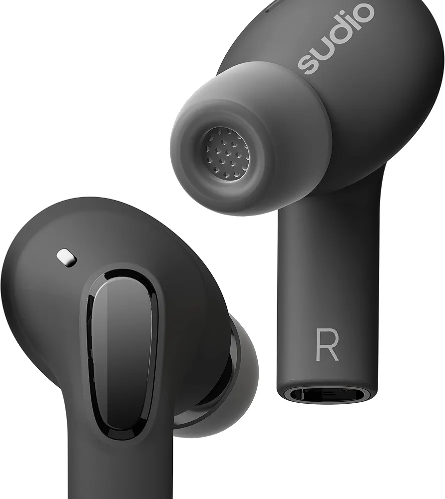 Sudio E2 Wireless Earbuds with Bluetooth 5.2, Hybrid ANC, Vivid Voice ...