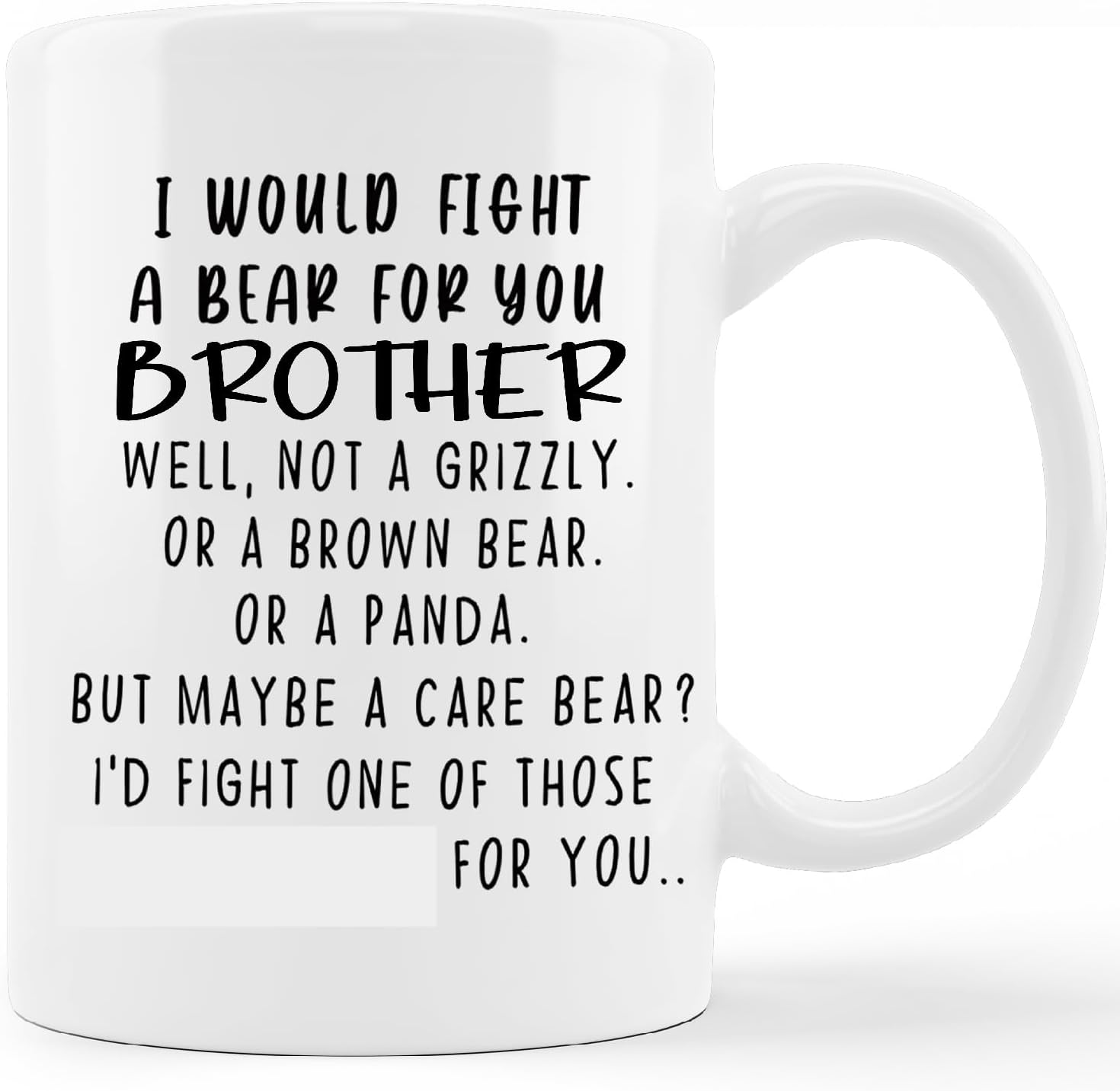 Amazon.com: Classic Mugs I'd Walk Through Fire For You Brother Funny ...