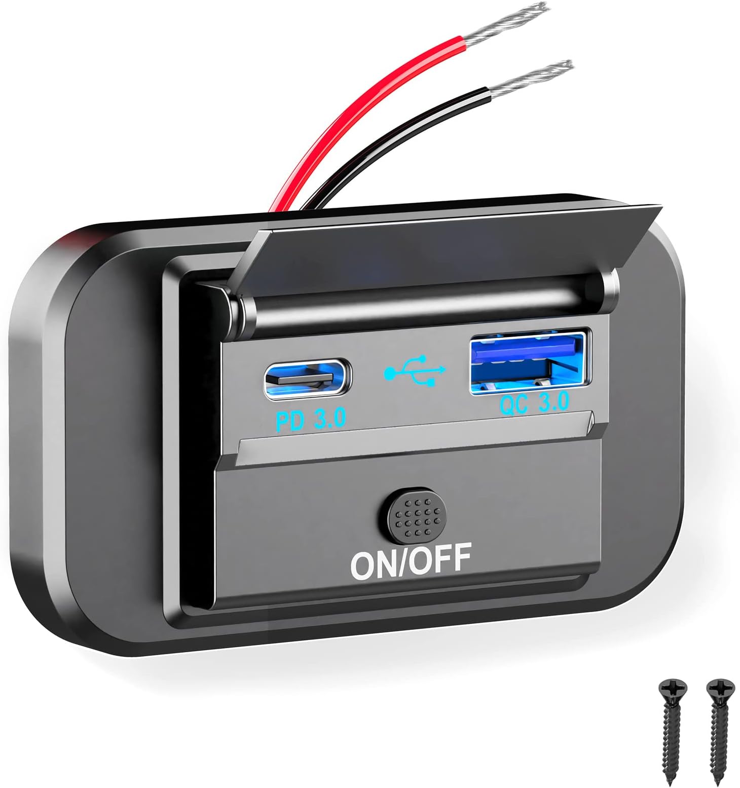 Amazon.com: Dual Quick Charge 3.0, RV USB Outlet Qidoe Panel Wall Mount ...