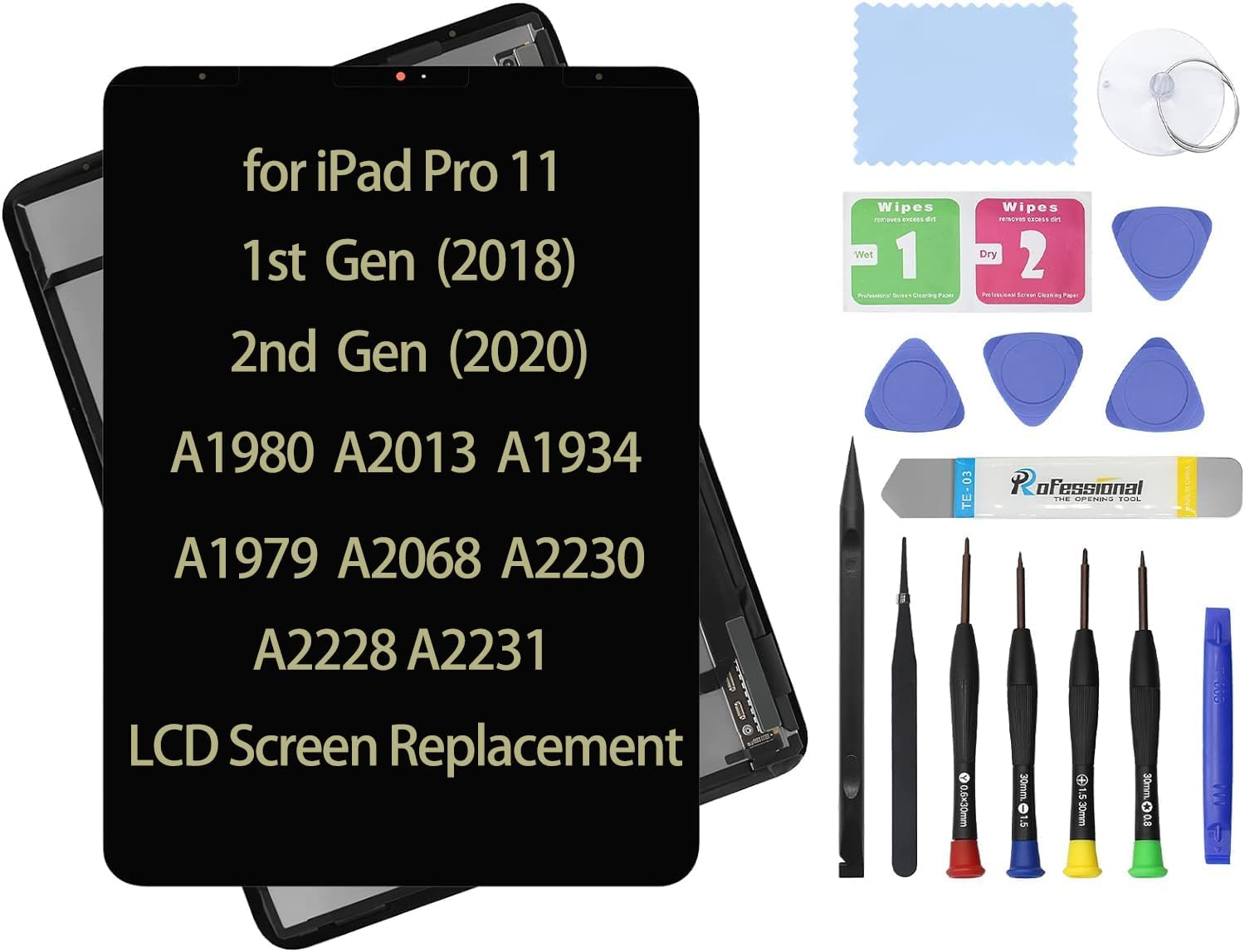 Amazon.com: 11" LCD Screen Replacement Compatible with iPad Pro 11 2nd Gen (2020) A2068 A2230 ...
