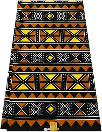 Amazon.com: African Ankara Wax Prints Fabrics-Angola Design- Stone ...