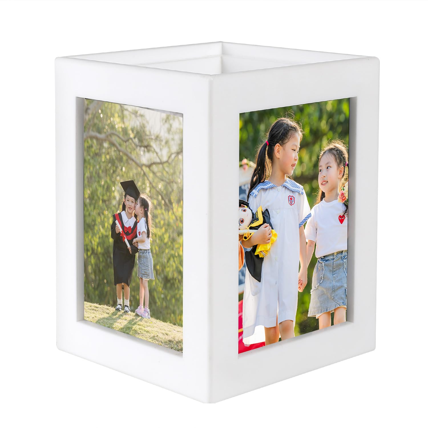 Amazon.com - Suanti Photo Cube,Picture Frame Box with 4-Sided for 3.5 ...