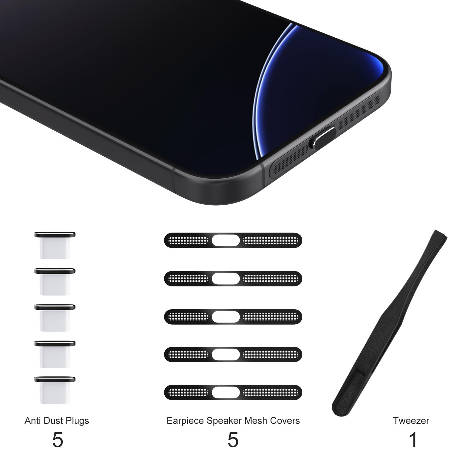Snapklik.com : 5Pack USB C Dust Plug For iPhone 16 Pro/16 Pro Max ...