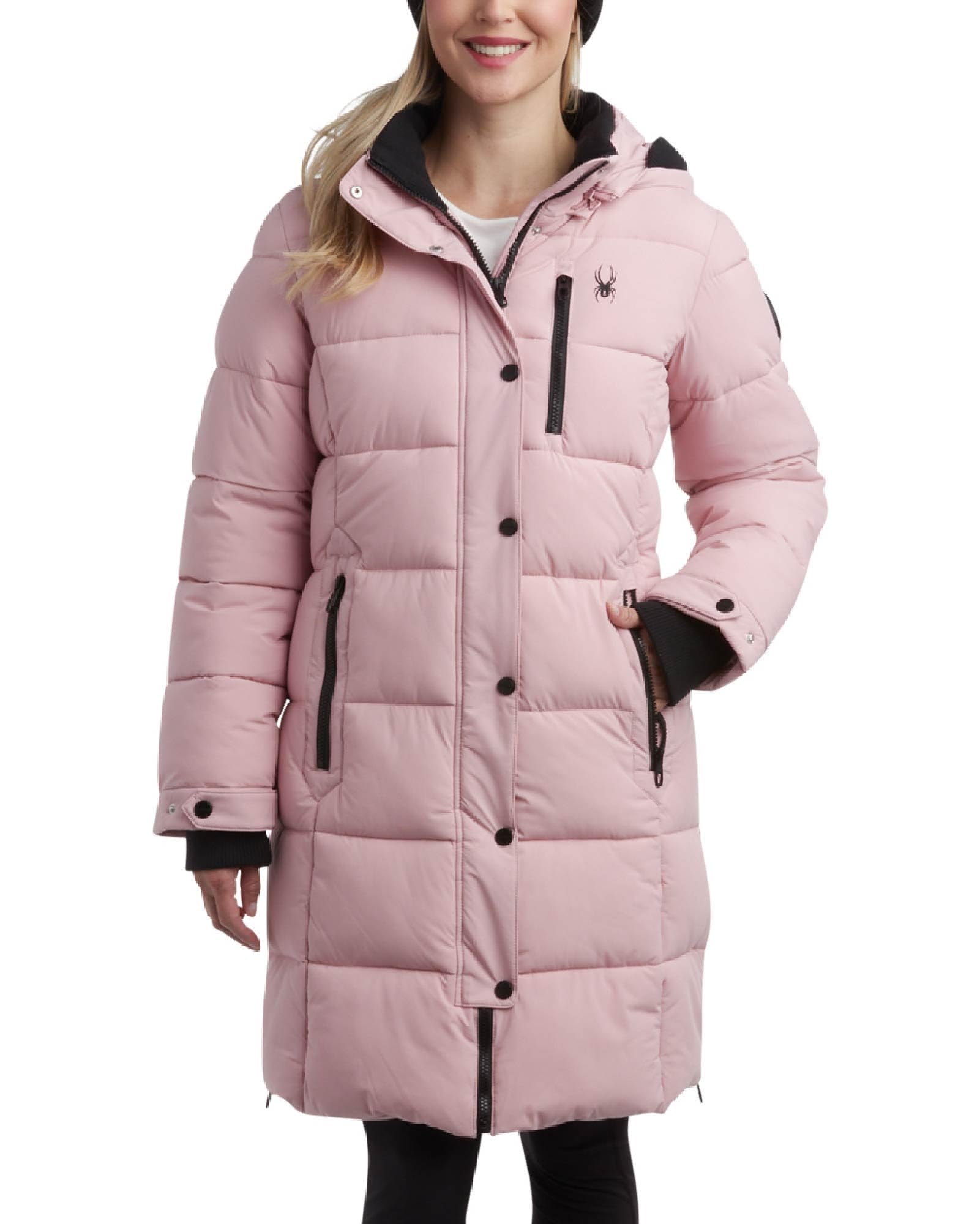 Amazon.com: Spyder Women's Long Puffer Jacket - Insulated Full Length ...