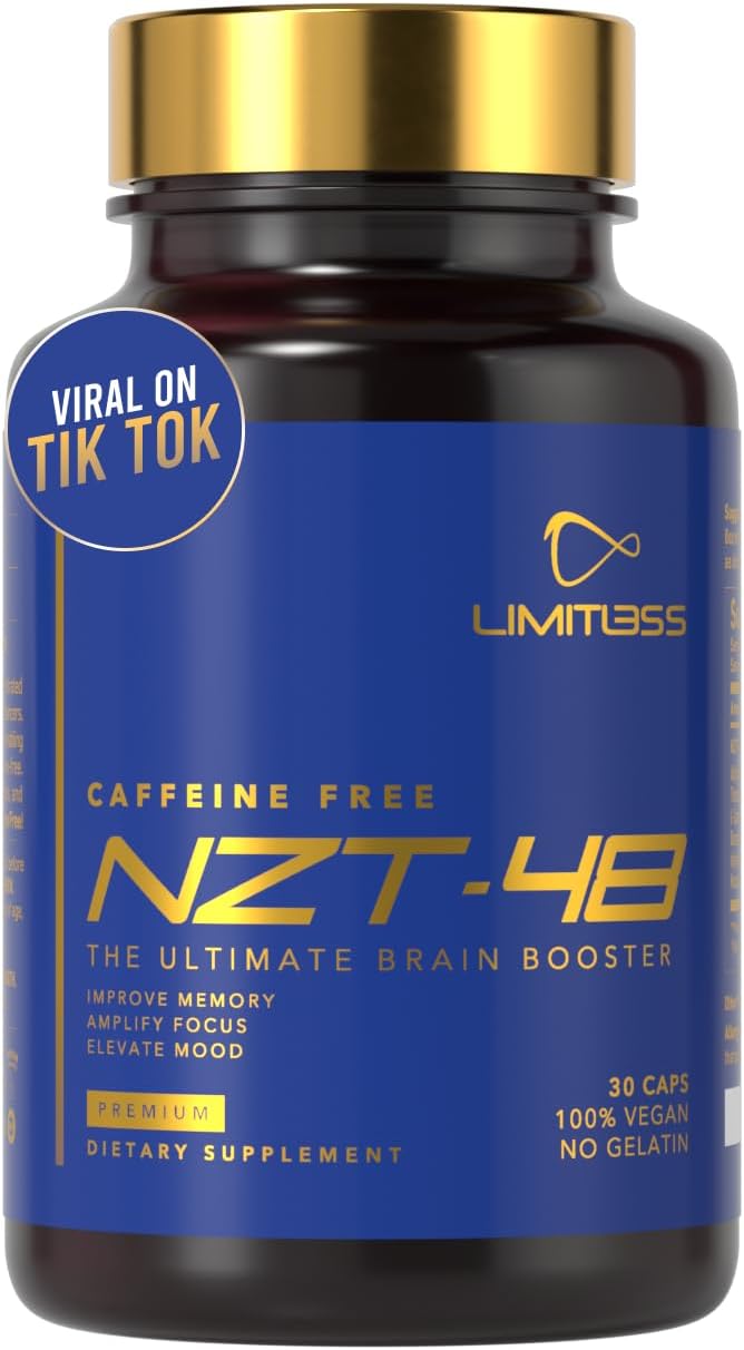 Amazon.com: NZT-48 Premium Brain Booster - Nootropic - Lions Mane Brain Supplement for Memory ...