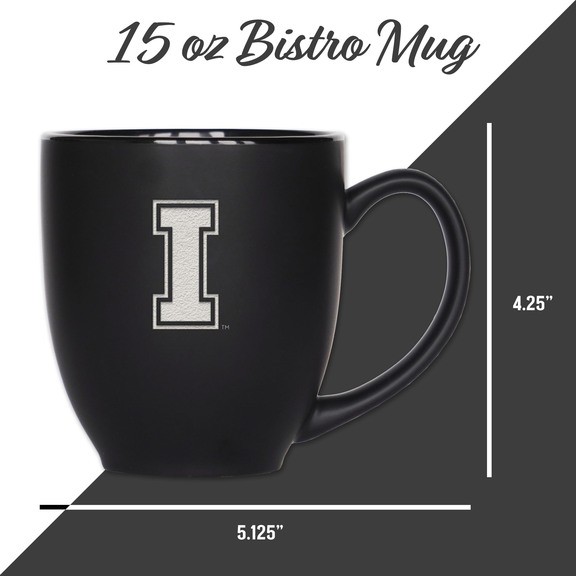 Simple Modern Cup NCAA Team Laser Engraved Ceramic Bistro Mug - 15oz ...