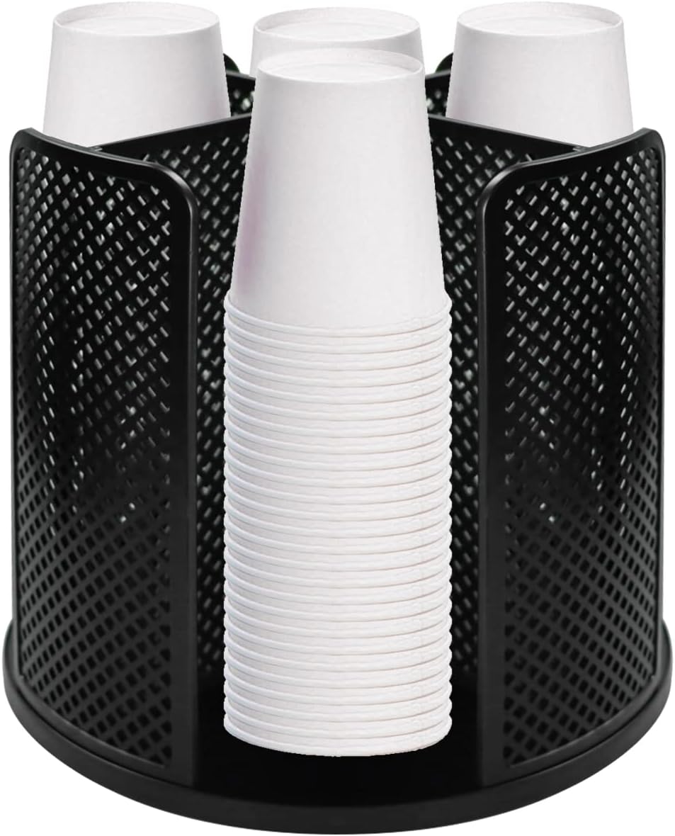 Chris.W Cup Dispenser, Disposable Coffee Cup and Lid Holder for ...
