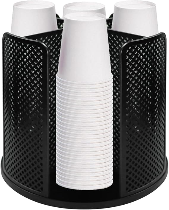 Chris.W Cup Dispenser, Disposable Coffee Cup and Lid Holder for ...
