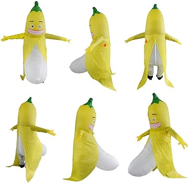 Luckystar4you Banana Inflatable Costume Halloween Fancy Dress Cosplay ...