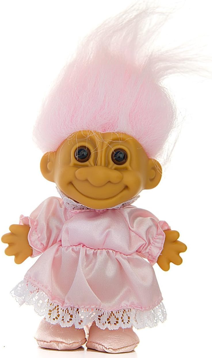 Amazon.co.jp: My Lucky Pretty in Pink 6" Troll Doll - Pink Hair 人形 ドール ...