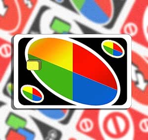 Amazon.com: Holographic UNO Debit/Credit Card Sticker Skin Cover (3 ...