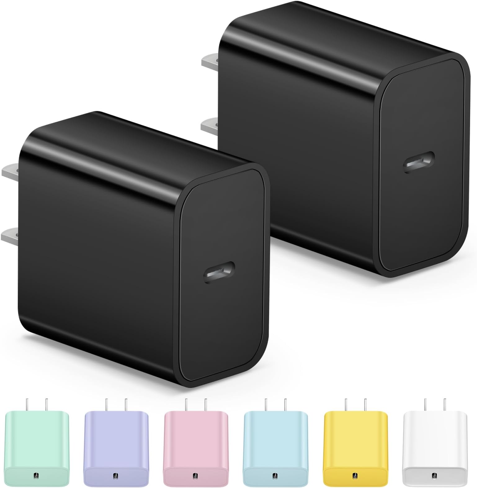 Amazon.com: USB C Charger Block iPhone Charger Block Type C Charger 2 ...