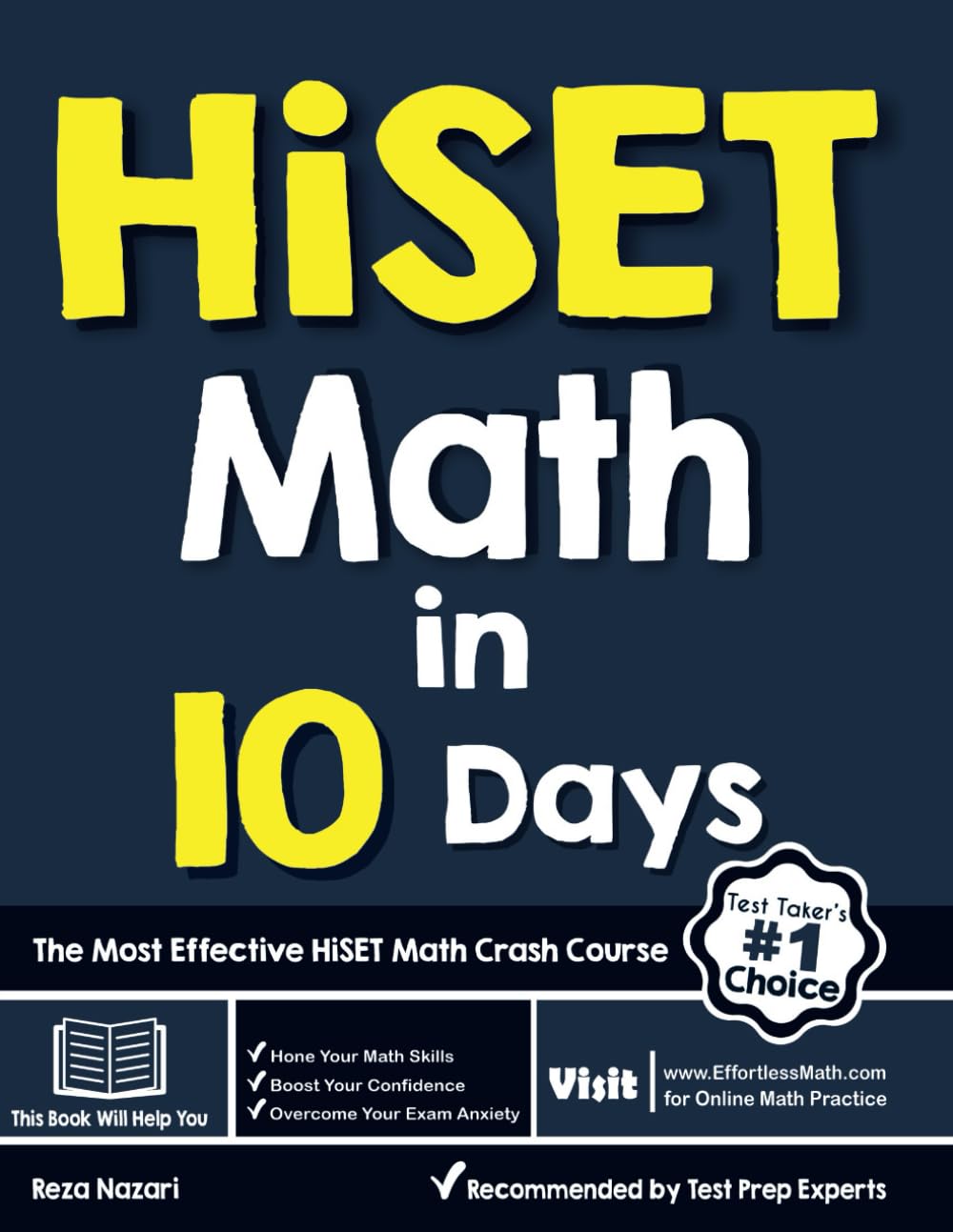 HiSET Math in 10 Days: The Most Effective HiSET Math Crash Course ...