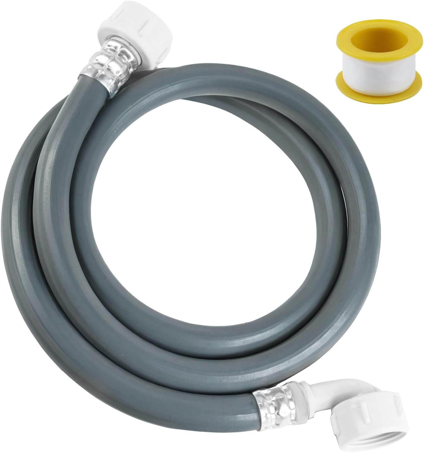 DBTW 3/4" Thread Washing Machine Inlet Pipe, 1.2m Straight End Cold ...