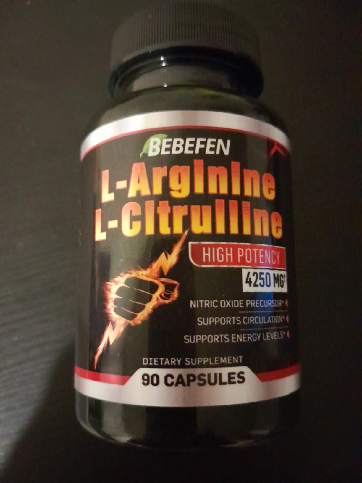 L-Arginine L-Citrulline Supplement 4250mg with Beet Root - 90 Capsules ...