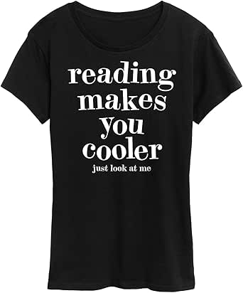 Amazon.com: Instant Message - Reading Makes You Cooler - Women's Short ...