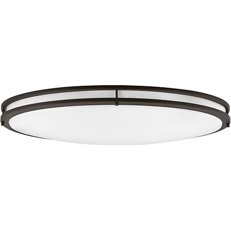 Sunlite 49145-SU LED 32-Inch Oval Flush Mount Ceiling Light Fixture 30K ...