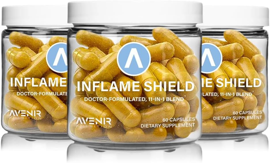 Avenir Nutrition Inflame Shield Apoyo de inflamación para dolores y ...