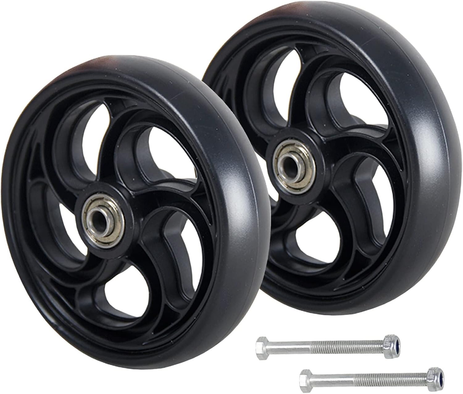 Amazon.com: SAGIDAR 5/6/8 Inch Wheelchair Front Wheel, Replacement ...