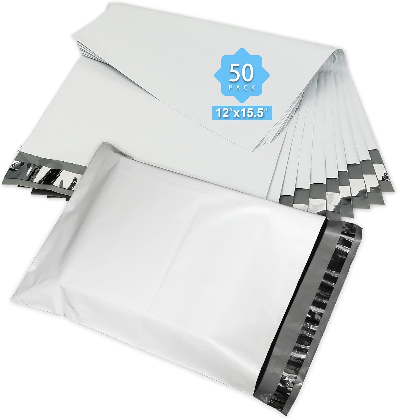 Amazon.com : White Poly Mailers, 12x15.5 Inch 250Pcs Bulk Envelopes ...