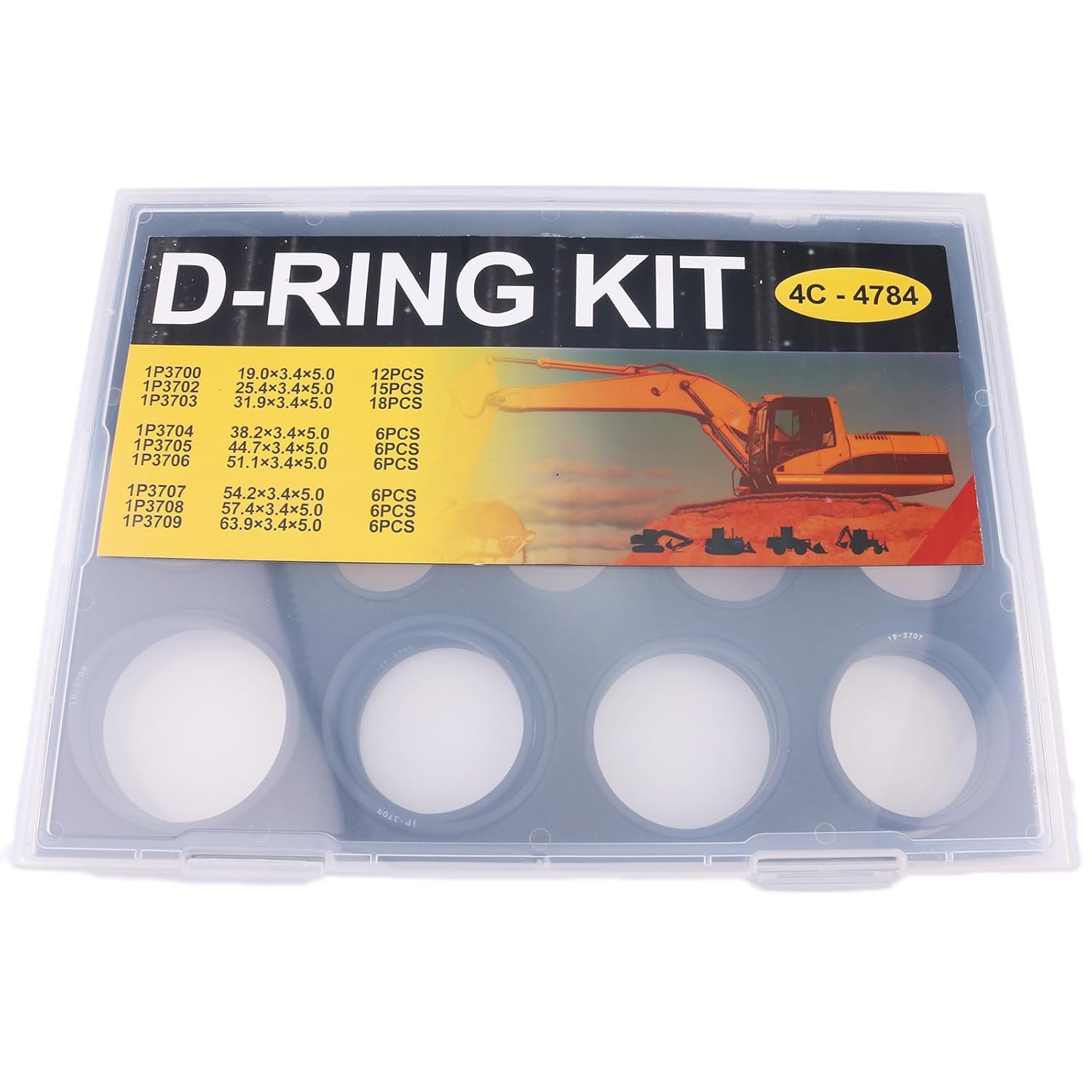 Amazon.com: BLUESUNSOLAR 1 Box of 80 Pcs D Ring Kit 4C-4784 4C4784 ...