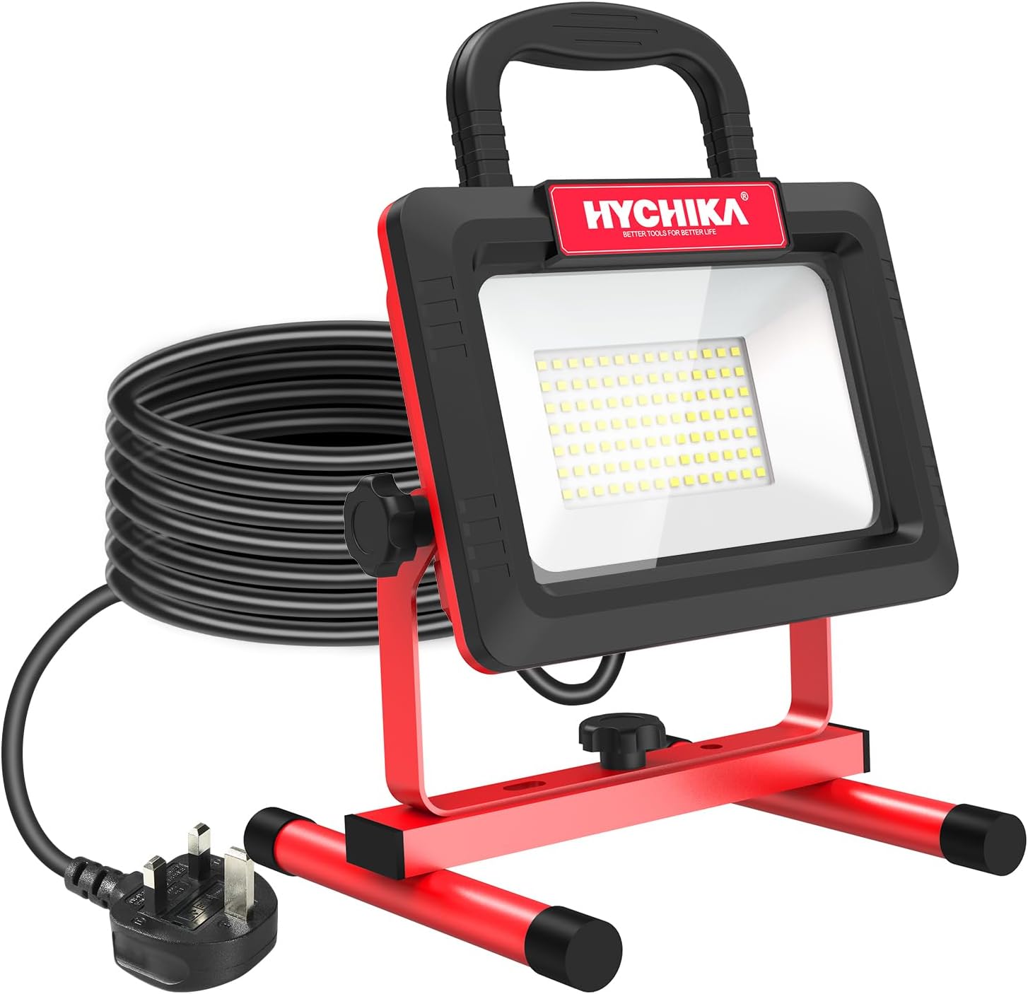 HYCHIKA LED Work Light, 100W 12000LM Construction Light, IP65 ...